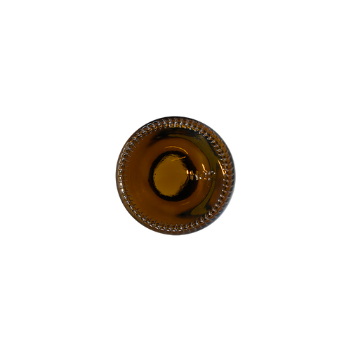 16 oz. Amber Boston Round with Black Poly Cone Cap (28/400) (V23) (V5)